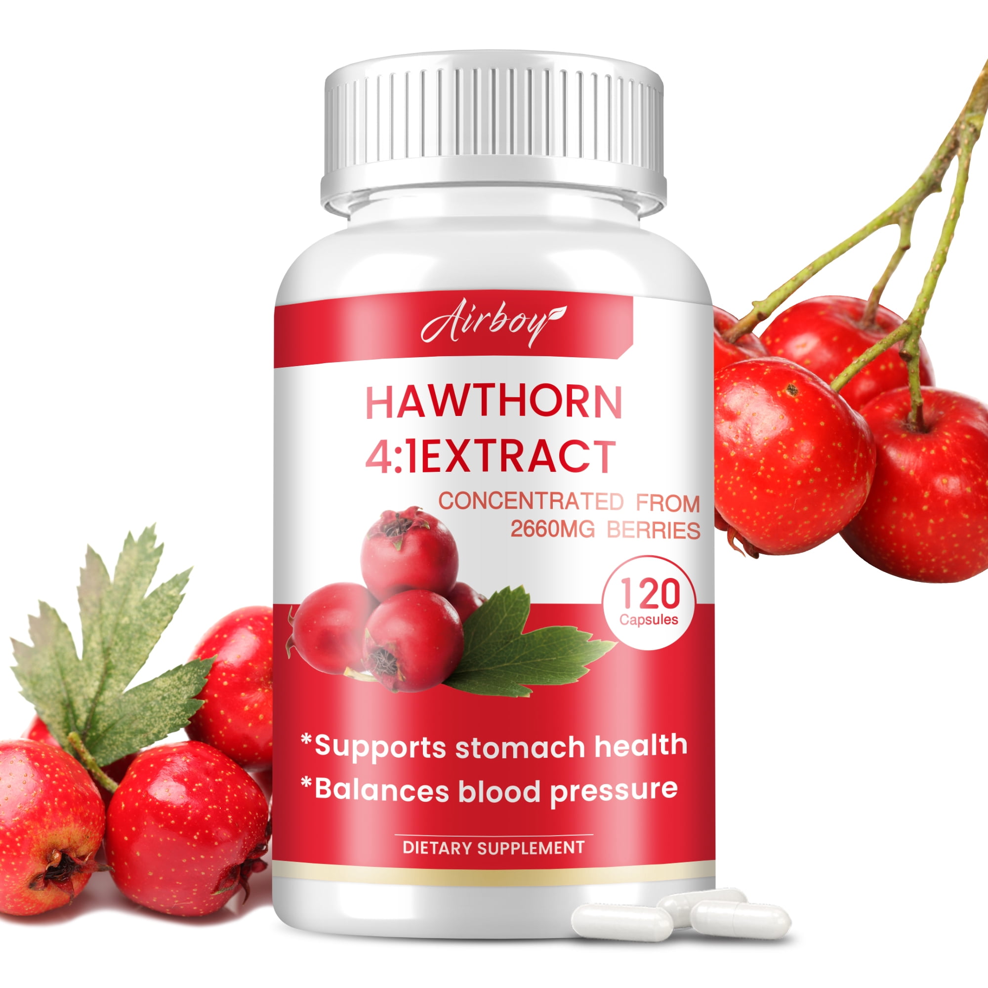 Hawthorn 4:1 Extract - Heart & Cardiovascular Health, Digestive Health ...
