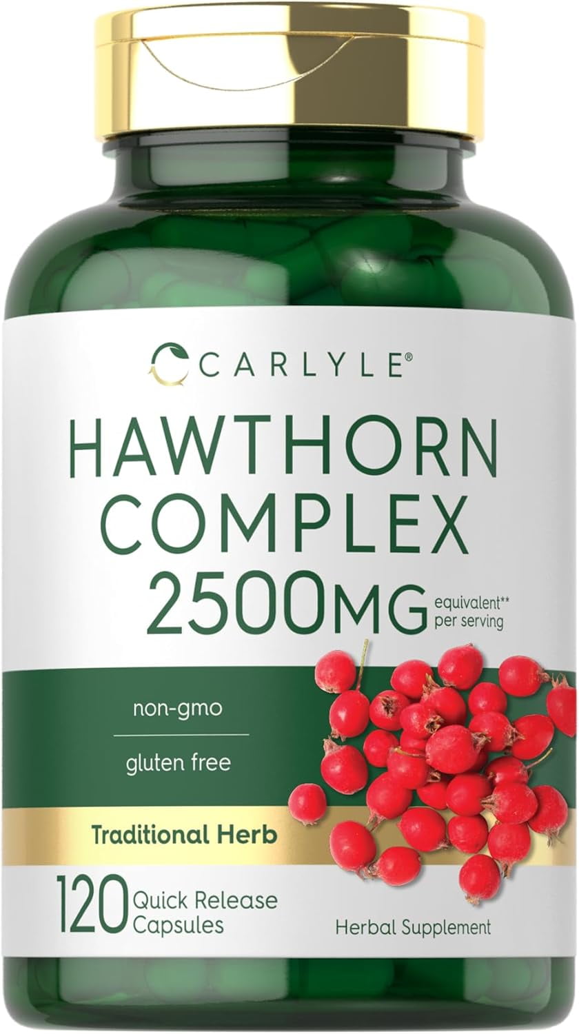 Carlyle, Hawthorn Berry Complex, 2500mg, 120 Capsules - Walmart.com