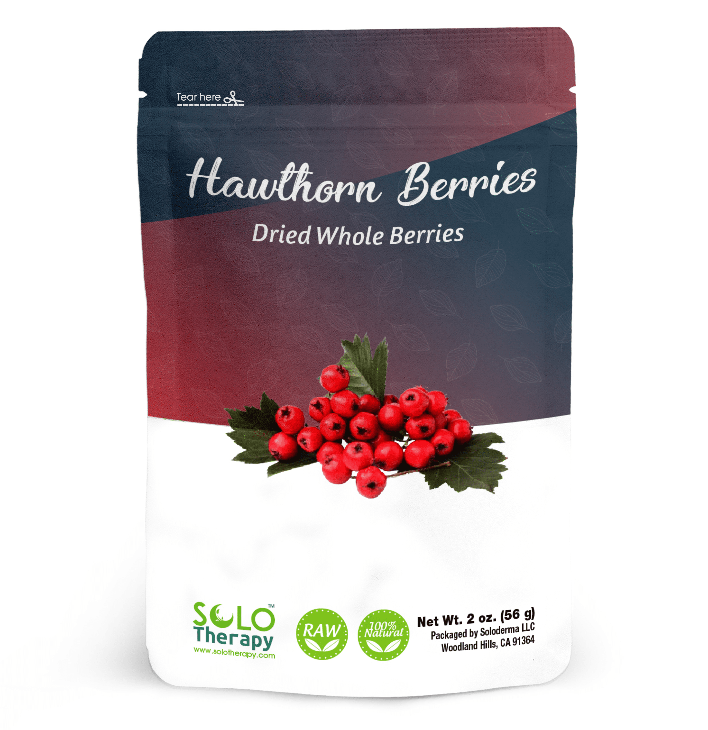 Hawthorn Dried Whole Berries - 56 grams - Walmart.com