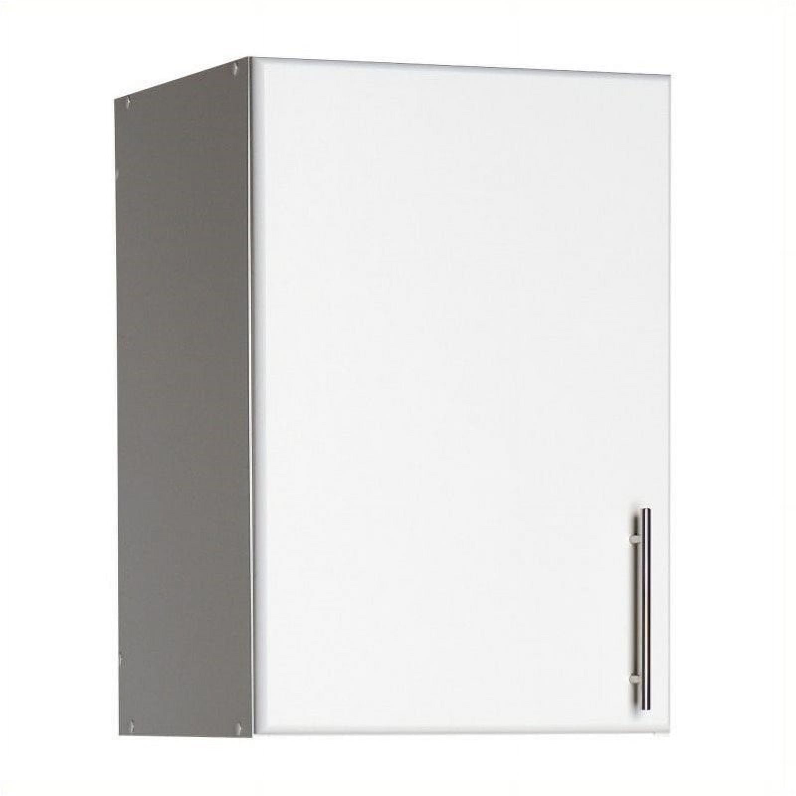 Hawthorne Collections 16" Modern Wood Wall Cabinet with Door in White ...