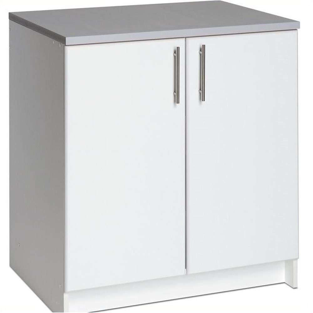 Hawthorne Collections 32" Modern Wood Base Cabinet with 2 Doors in ...