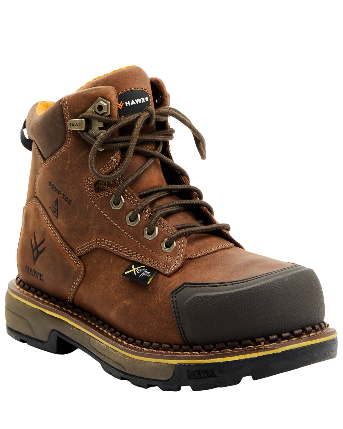 Hawx Men's 6" Crew Chief Internal Met Guard Work Boot Composite Toe ...