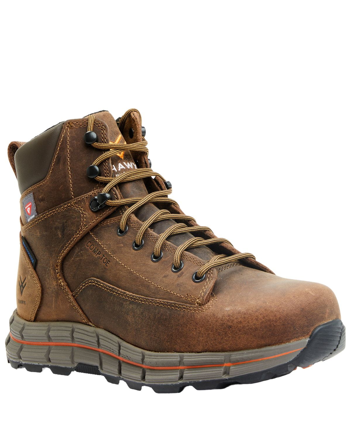 Hawx Men's 6" Insulated Lace-Up Waterproof Work Boot Composite Toe ...