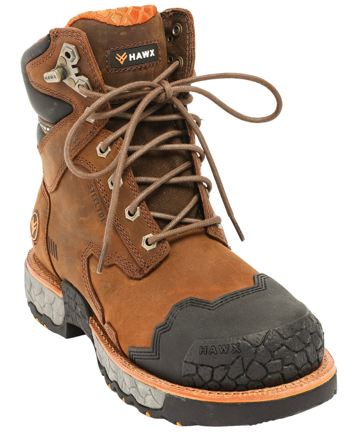 Hawx Men's 8" Legion Work Boot Steel Toe Brown 7 D(M) US - Walmart.com