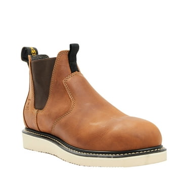 Establo Men's Work Boots, Ankle Leather for Casual or Work - Walmart.com