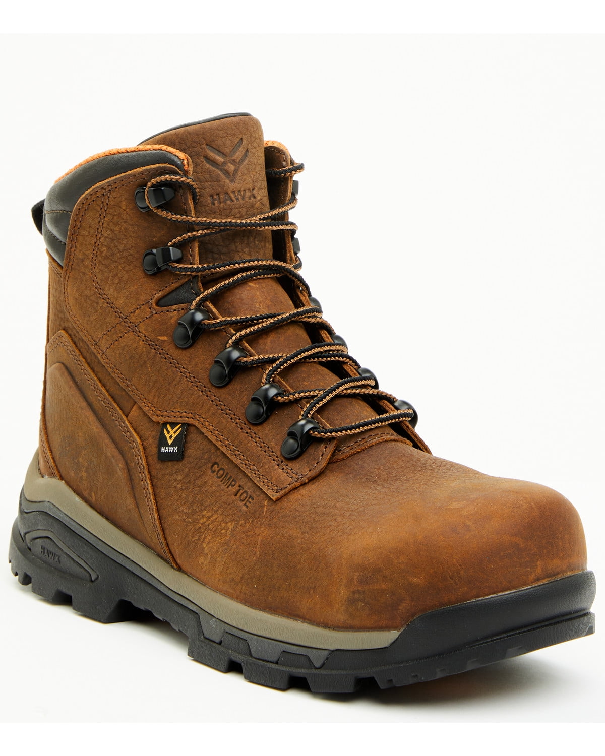 Hawx Men's Enforcer Pro Work Boot Composite Toe Brown 10 EE US ...