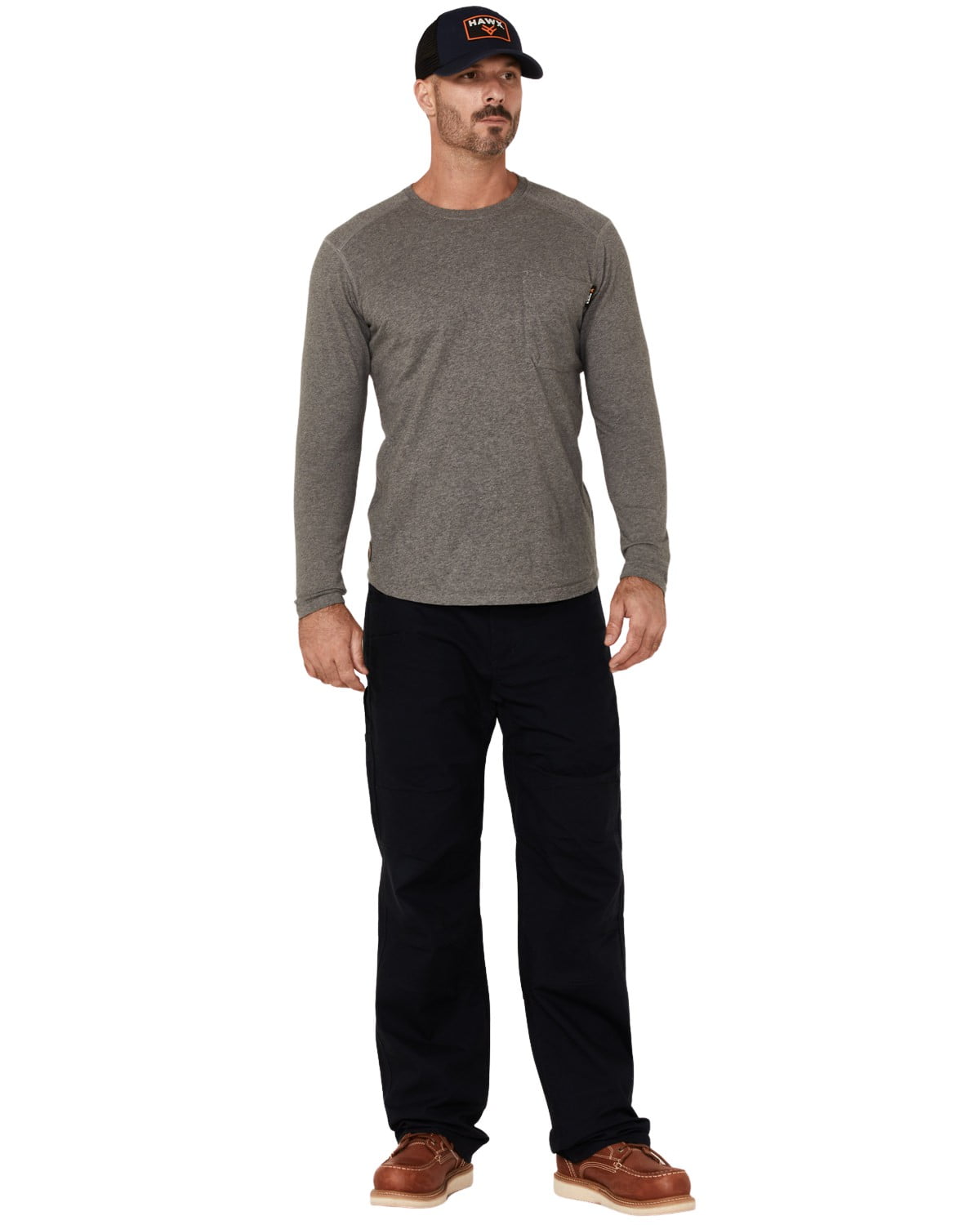 Hawx Work Gear Men's Navy Ripstop Stretch Work Pants Navy 42W x 30L ...