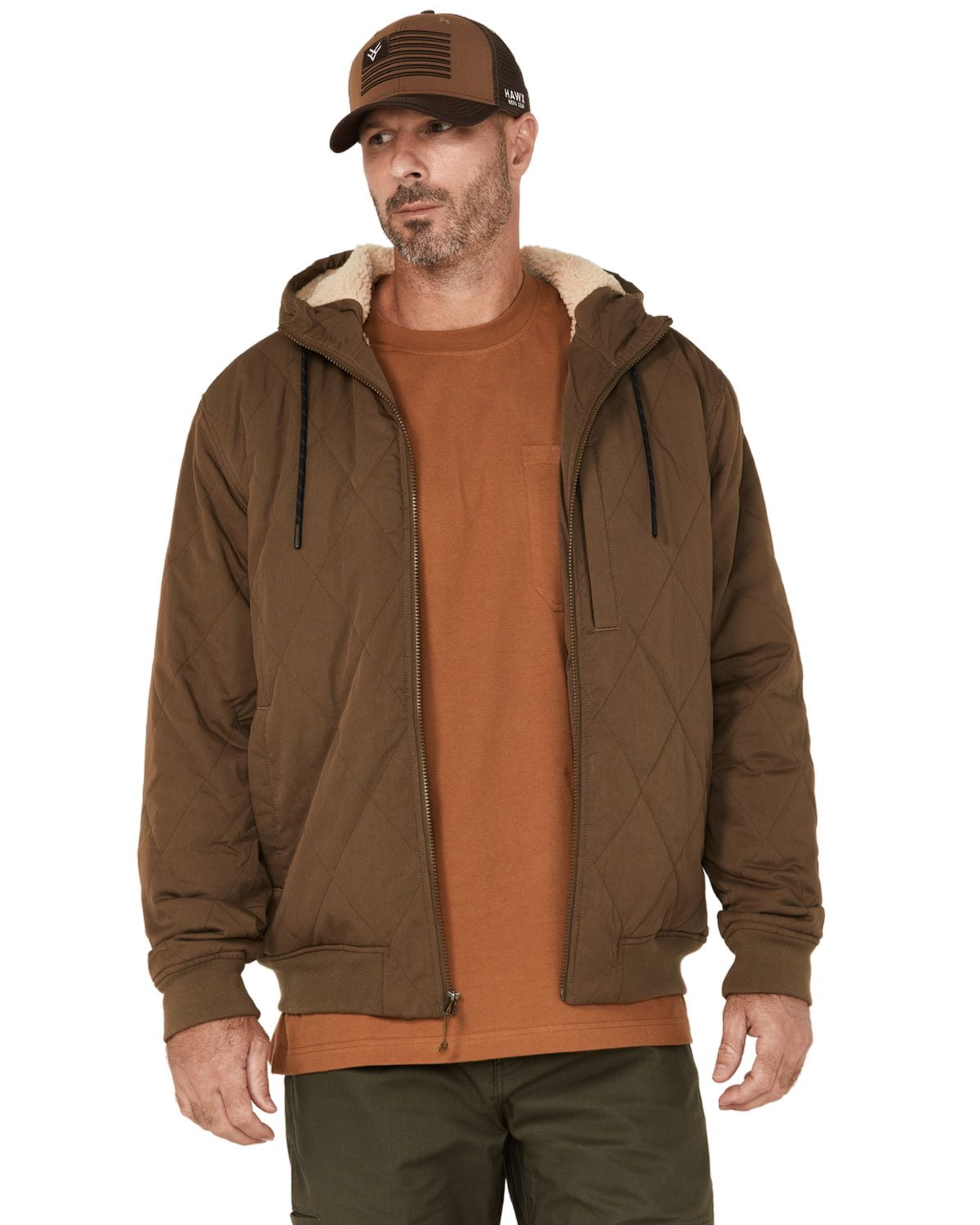 Hawx Men's Quilted Nylon Work Jacket - HXFA23O32-LDN US - Walmart.com