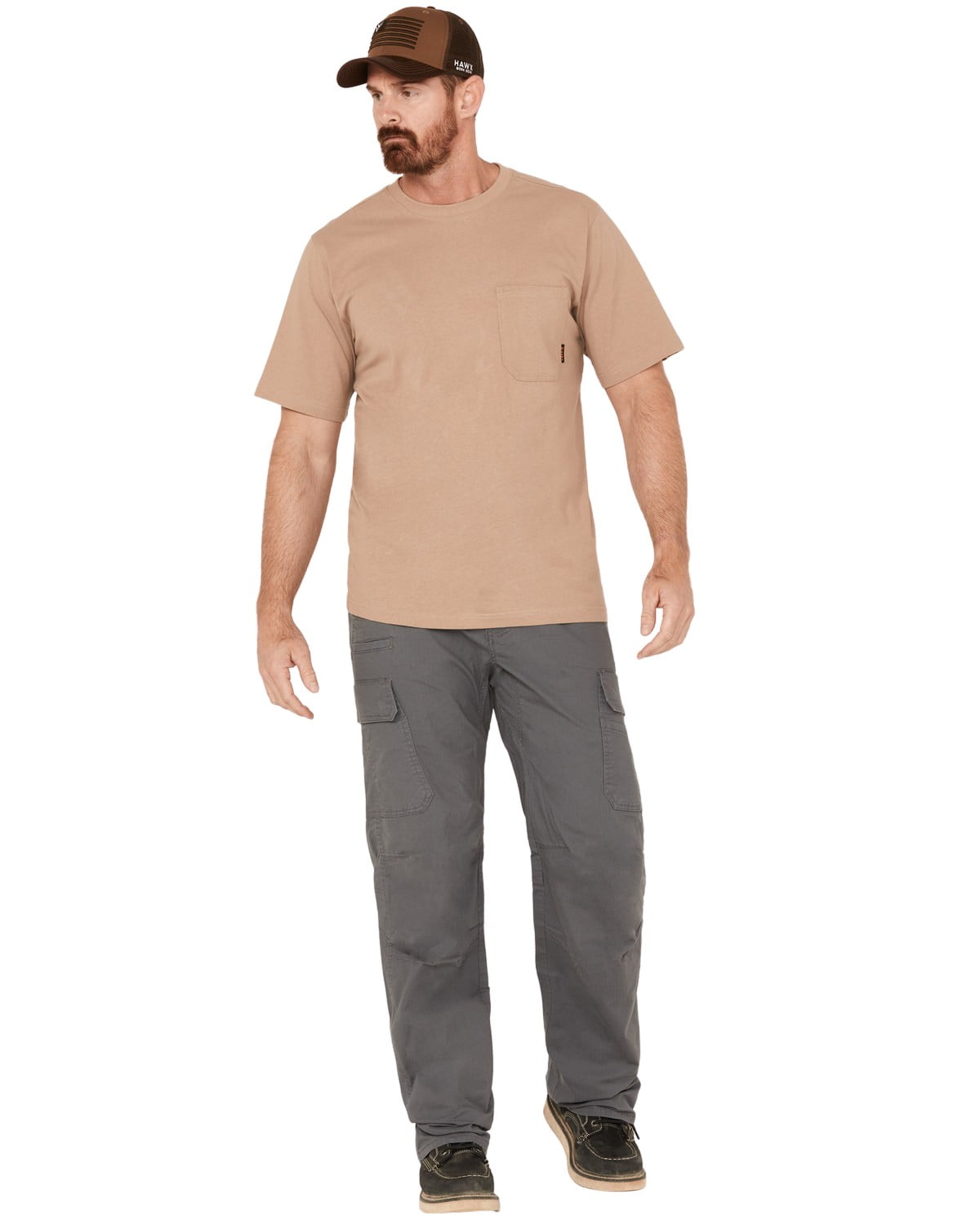 Hawx Men's Ripstop Cargo Work Pants - HXSP23P18-CHAR 30W x 32L ...