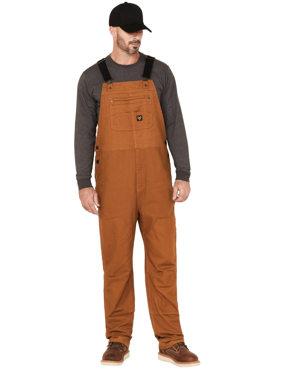 Hawx Men's Unlined Bib Overall - RUST COPPER L REG US - Walmart.com