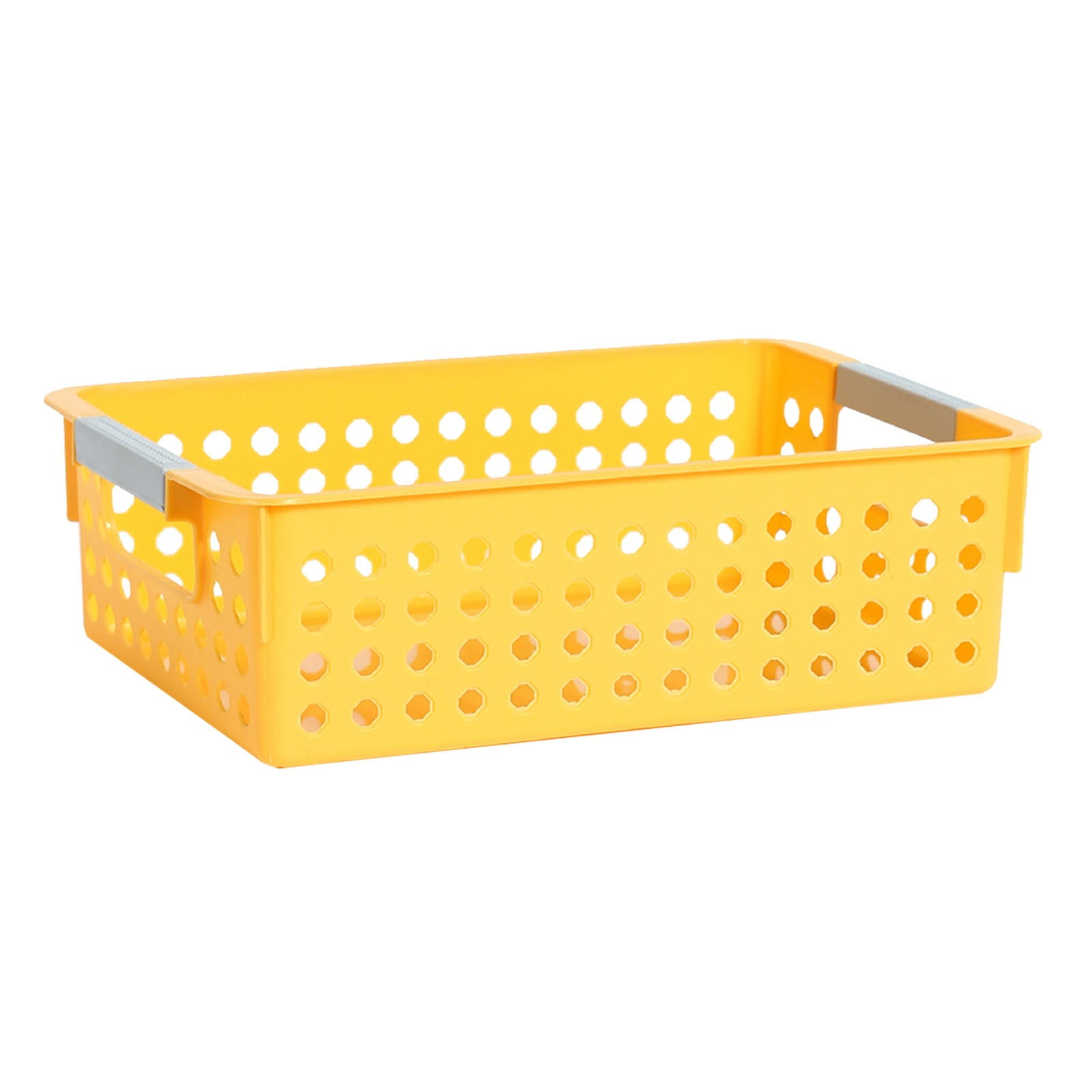 Haxmnou Small Storage Bins Plastic Storage Baskets Sturdy Small Pantry ...