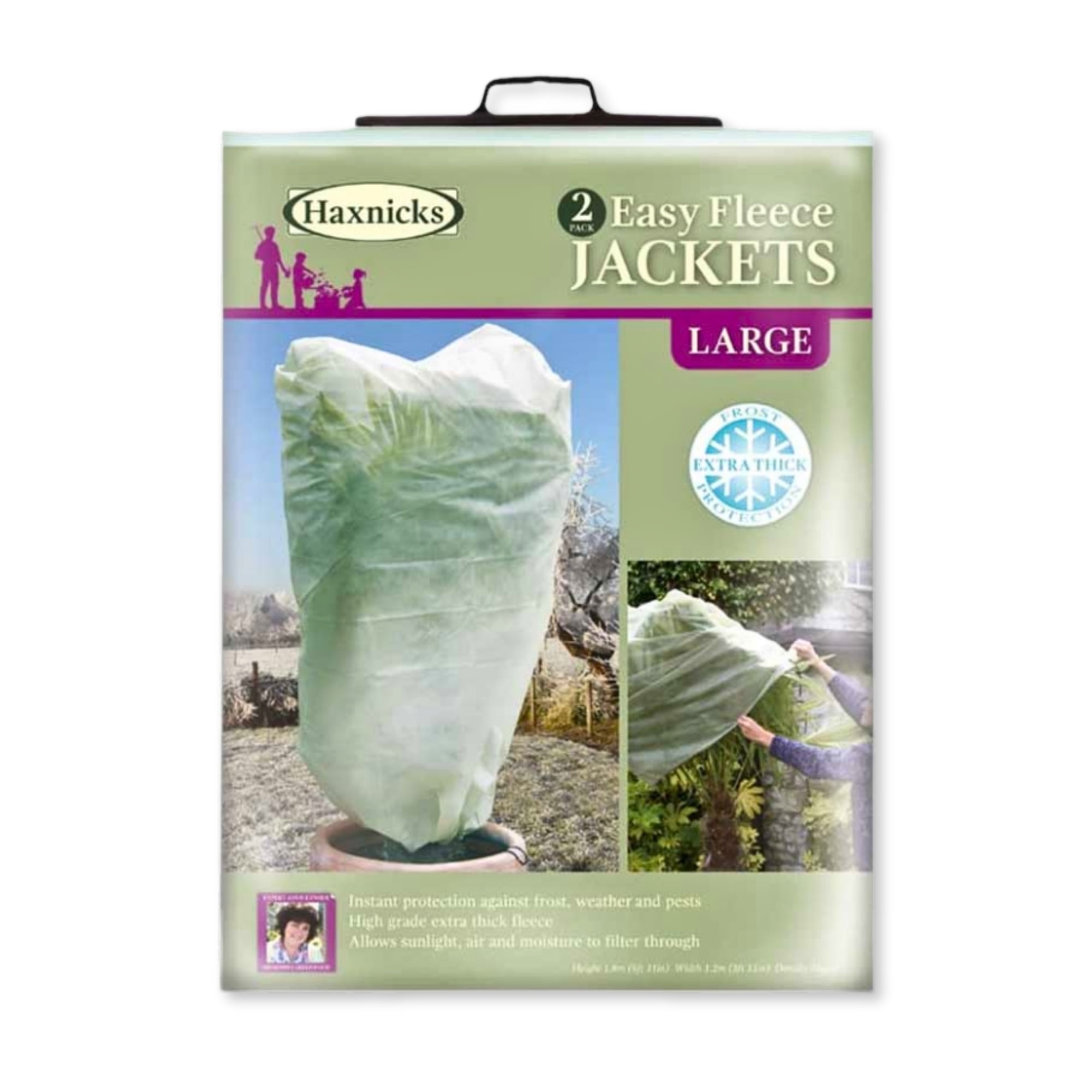 Haxnicks Easy Fleece Plant Protection Jackets – 47"x70", 2-Pack ...