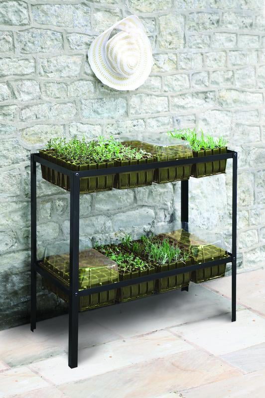 Haxnicks Rootrainer Racking Station w/ 8 Deep Rootrainers - Walmart.com