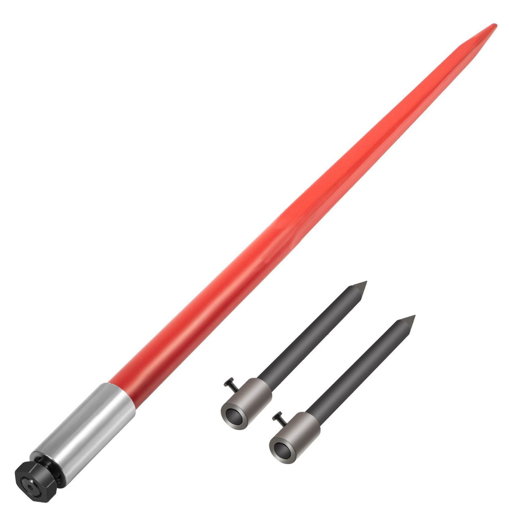 Hay Bale Spear 49" 3000lbs Capacity, Quick Attach Bale Spike, Red ...