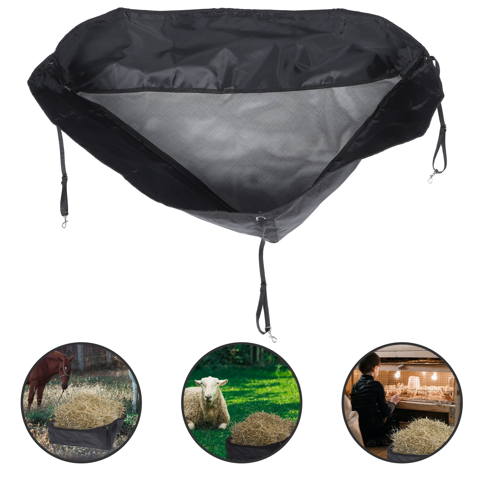 Hay Ball For Horse, Horse Corner Hay Feeder Bag Goat Corner Feeder ...