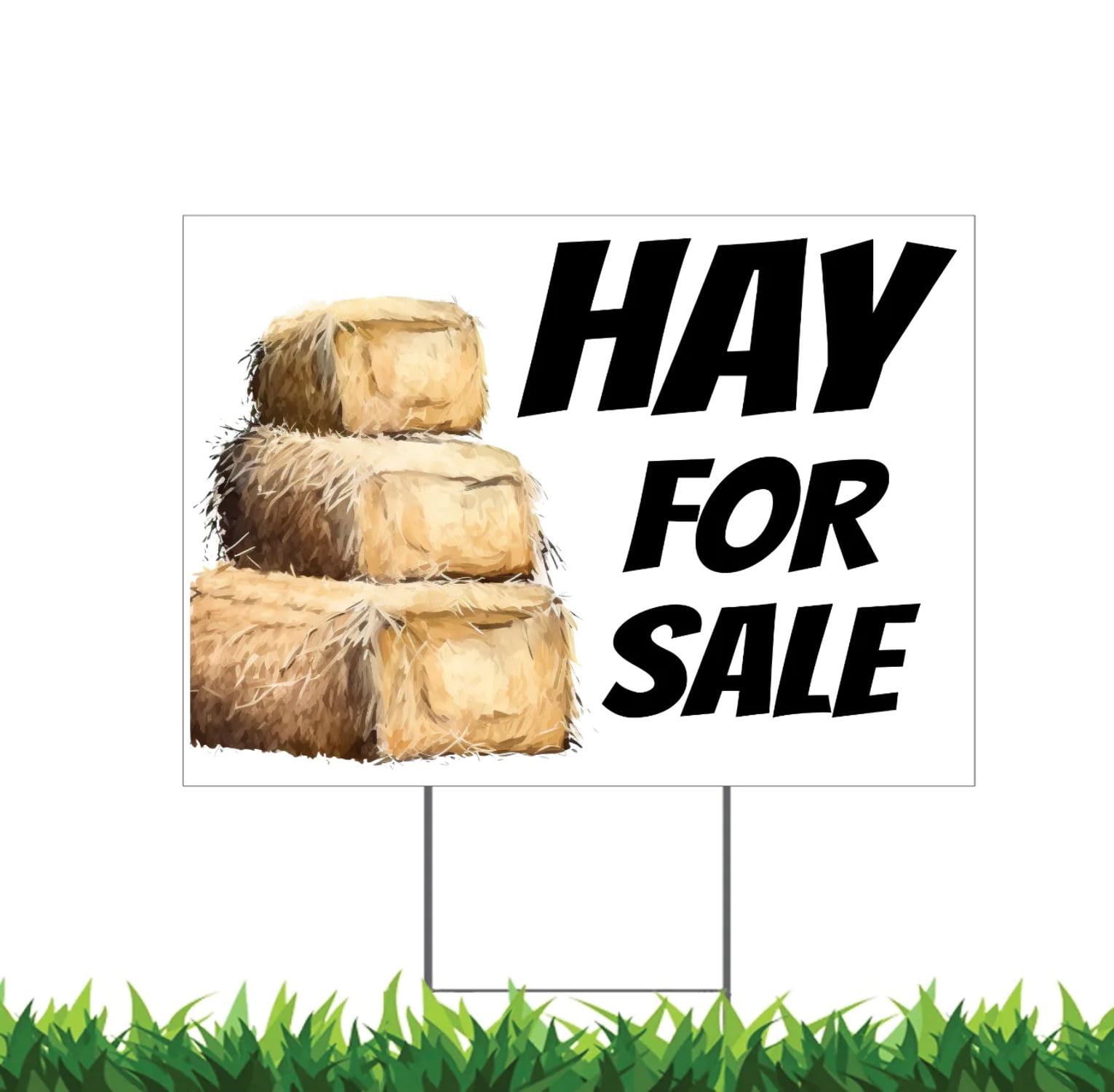 Hay For Sale Sign, Yard Sign, 18x12, 24x18, 36x24, Double Sided, H ...