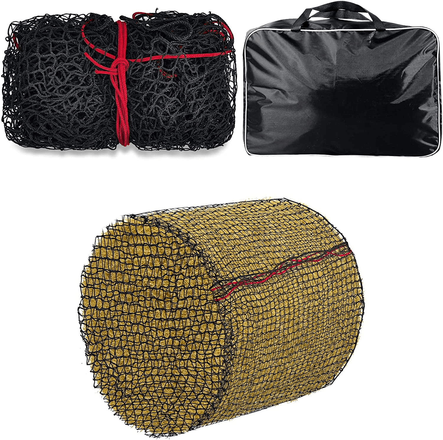 Hay Net Hay Bales Round Bale Hay Net Slow Feed 5 mm Thick Bale Knotless ...