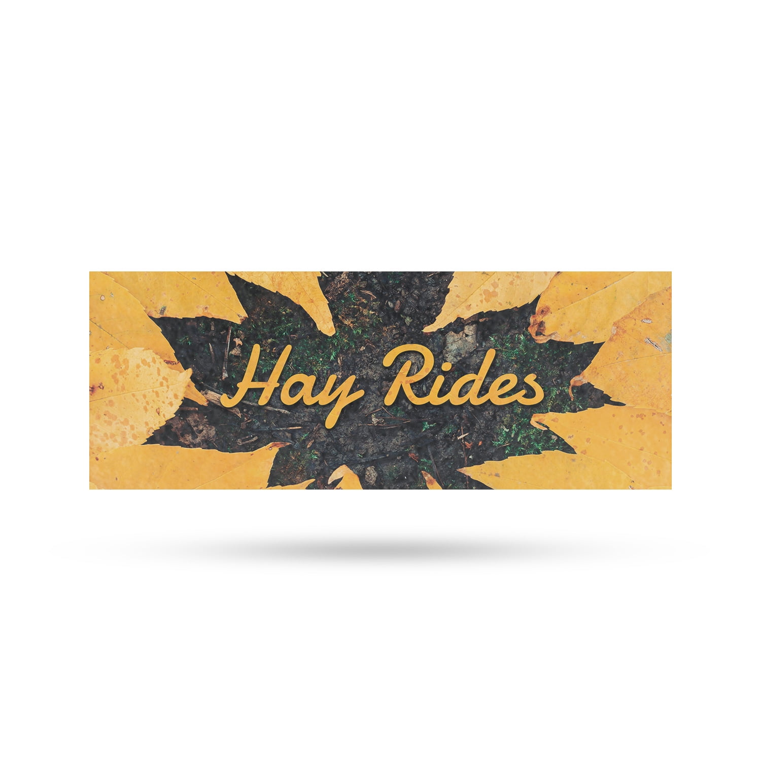 Hay Rides Vinyl Decal 36 Inch x 14 Inch Weatherproof Heavy-Duty ...
