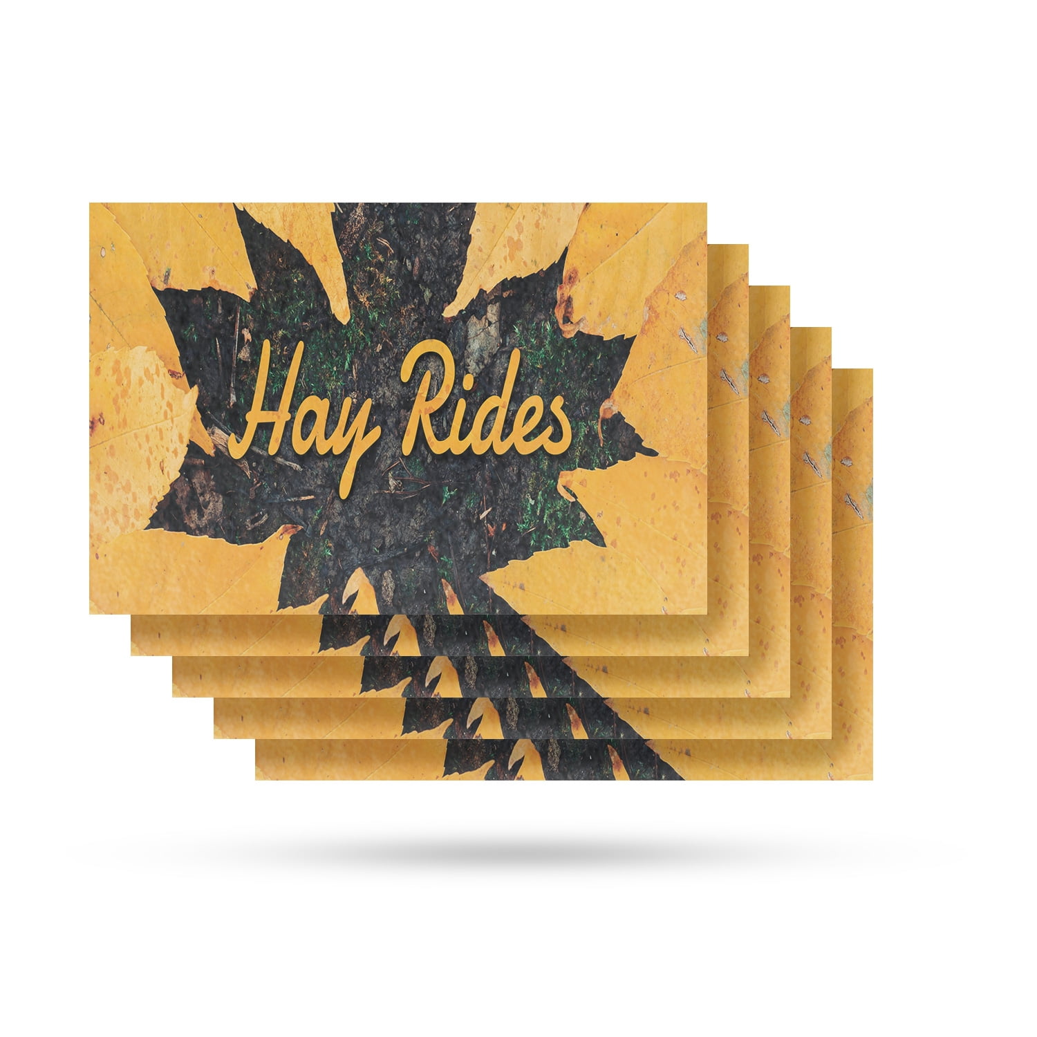 Hay Rides Vinyl Decal 5 Pack of 18 Inch x 24 Inch Weatherproof Heavy ...