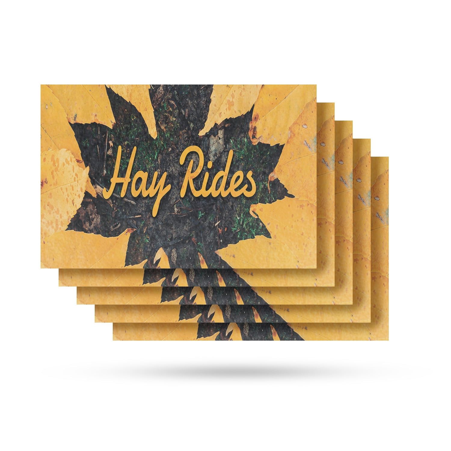 Hay Rides Vinyl Decal 5 Pack of 24 Inch x 36 Inch Weatherproof Heavy ...