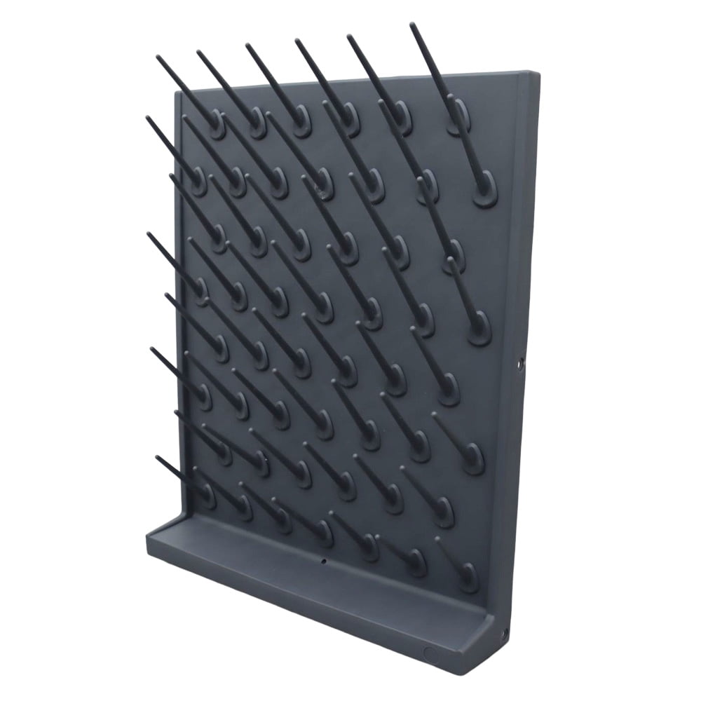 HayWHNKN Laboratory Draining Rack Pegboard Peg Board PP Grey 52 Bars ...