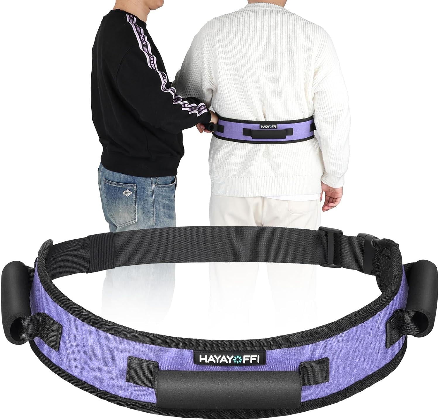 HayaYoffi Gait Belt with Handles for Seniors, Transfer Gait Belts for ...