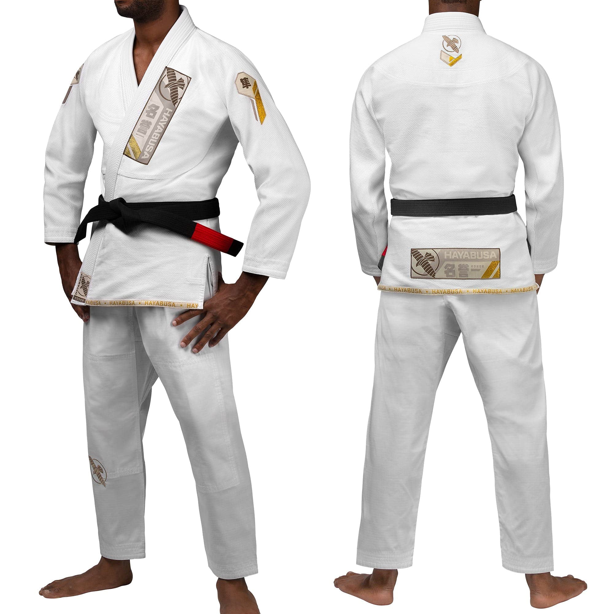 Hayabusa Ascend Lightweight Adult Jiu Jitsu BJJ Gi - White, A2 ...