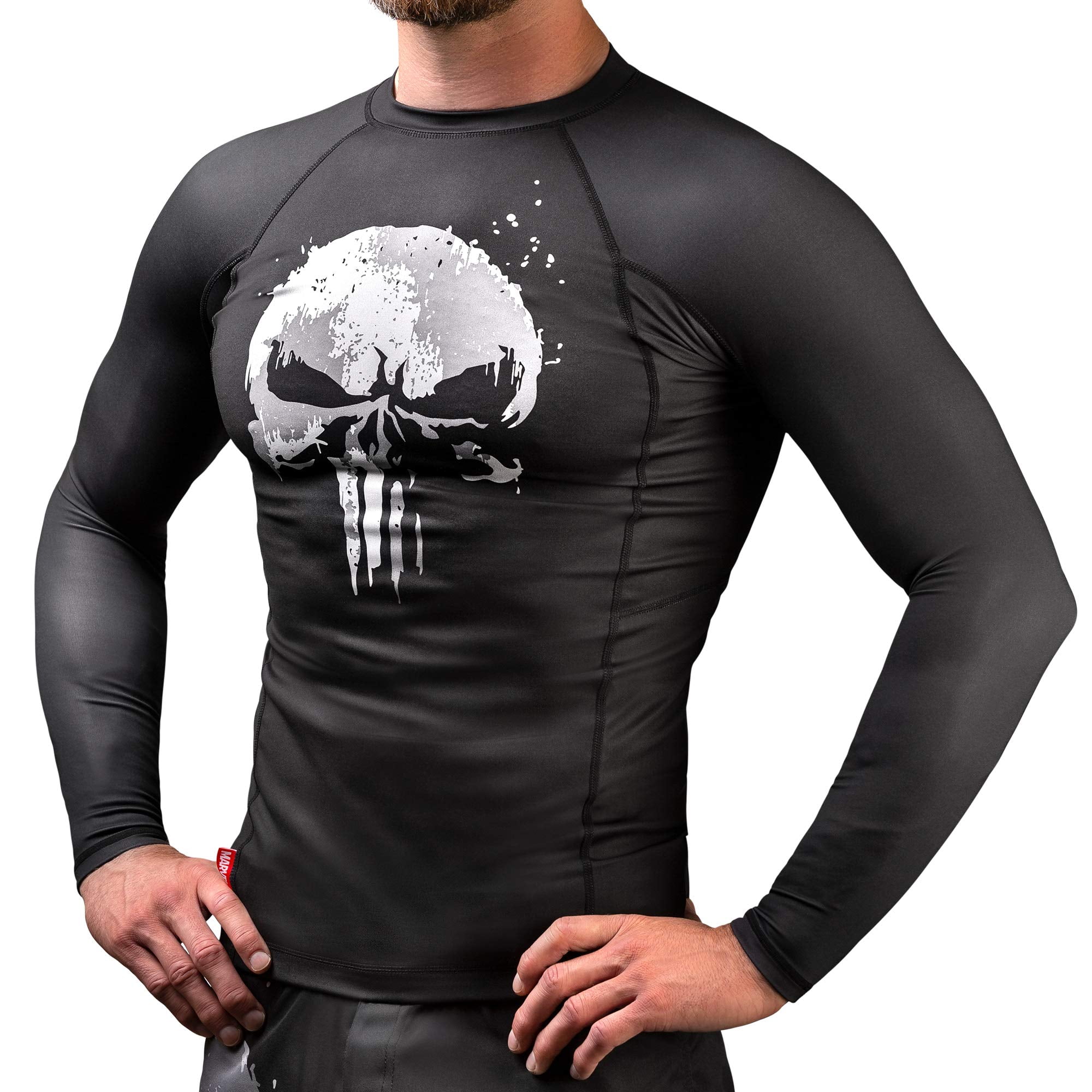Hayabusa Mens Marvel Hero Elitte Long Sleeve Jiu Jitsu Rash Guard - The ...