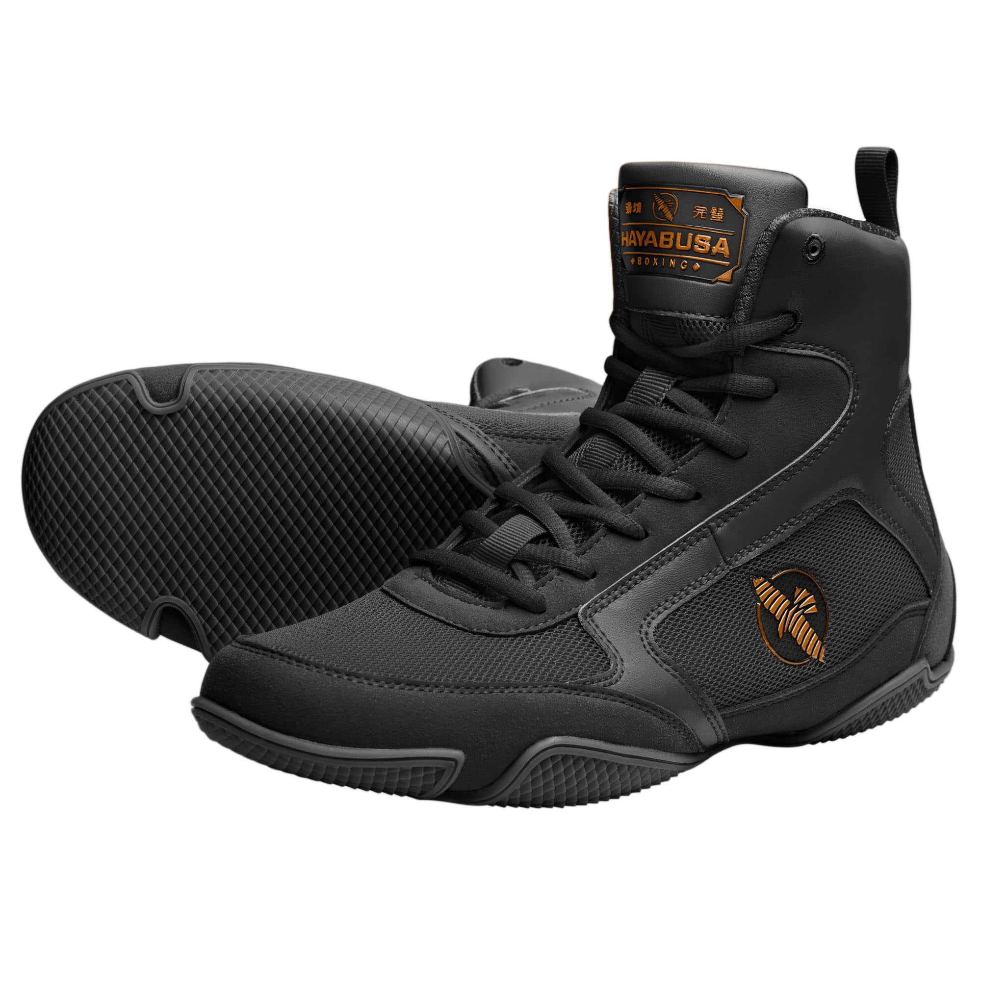 Hayabusa Pro Boxing Shoes for Men & Women - Black, 11 Men/12.5 Women ...
