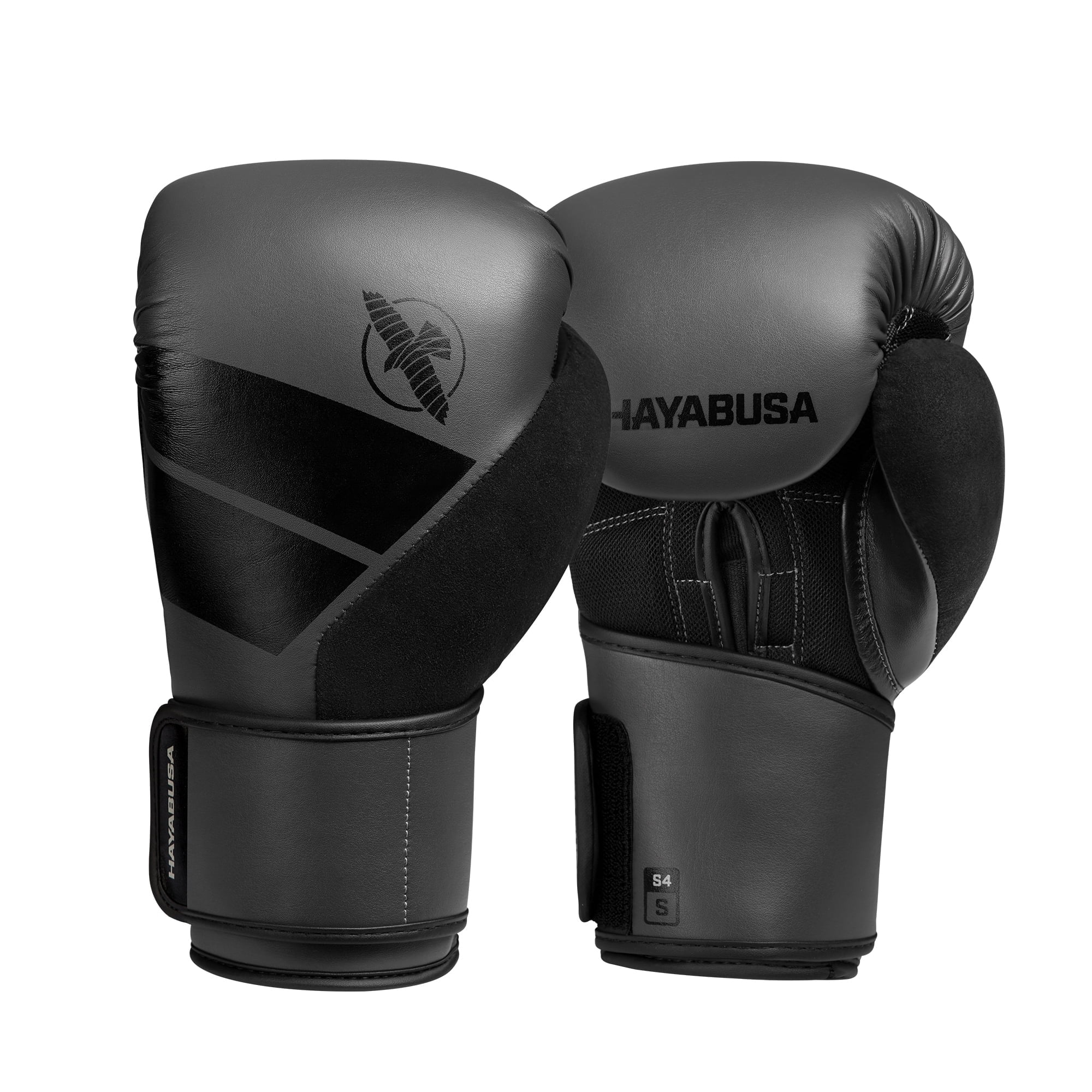 Hayabusa S4 Boxing Gloves For Men and Women, Black/Charcoal 12oz ...