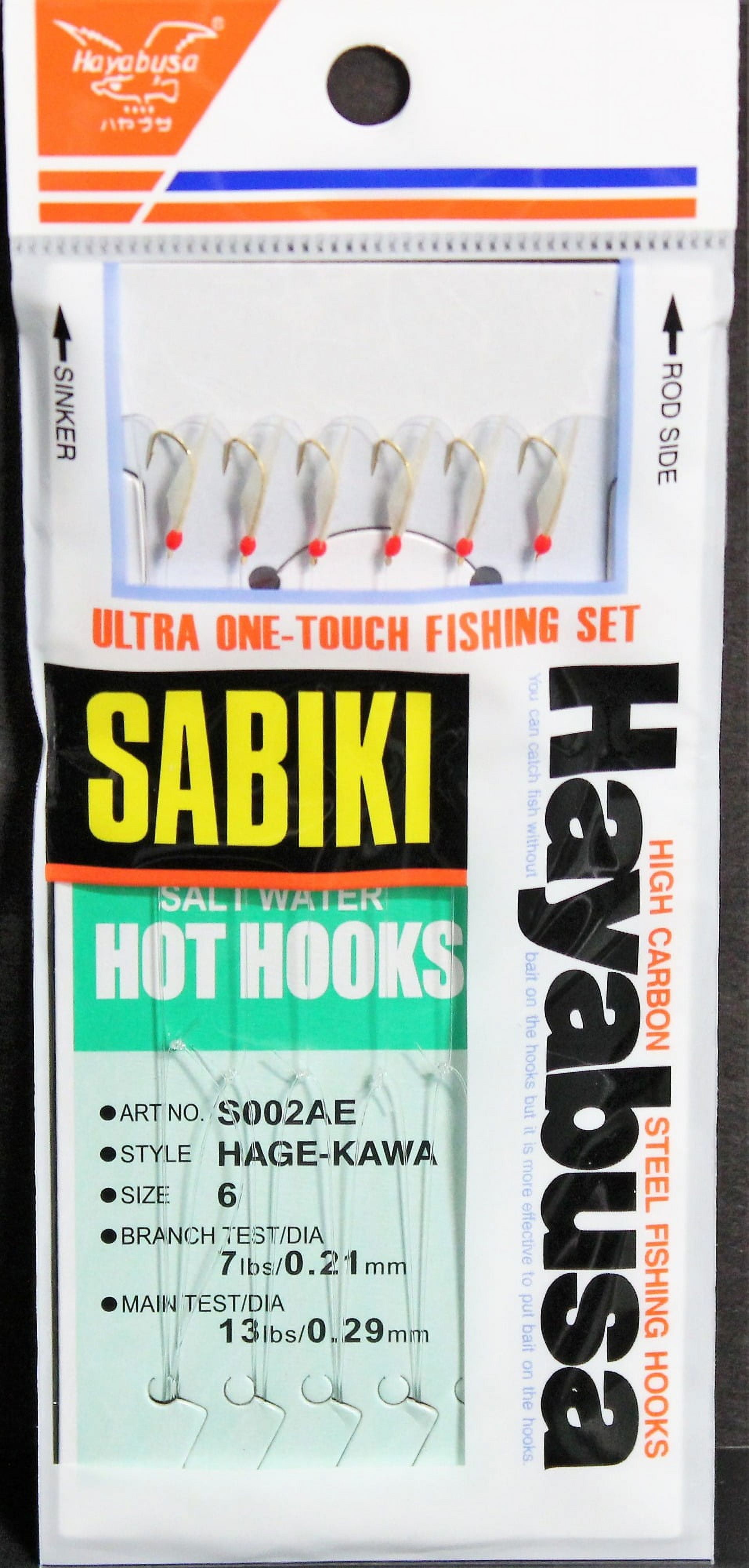 HAYABUSA HAGE-KAWA SIZE 6 SABIKI RIG - Walmart.com