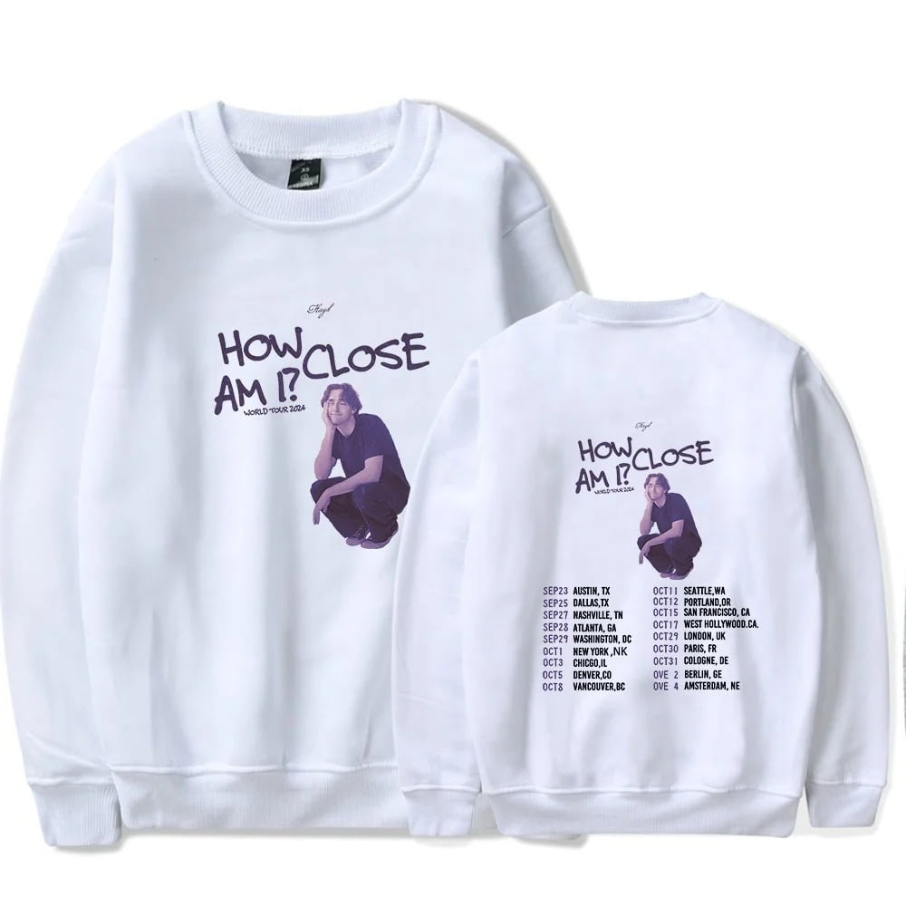Hayd How Close Am I World Tour 2024 Merch crew neck sweatshirt Women ...