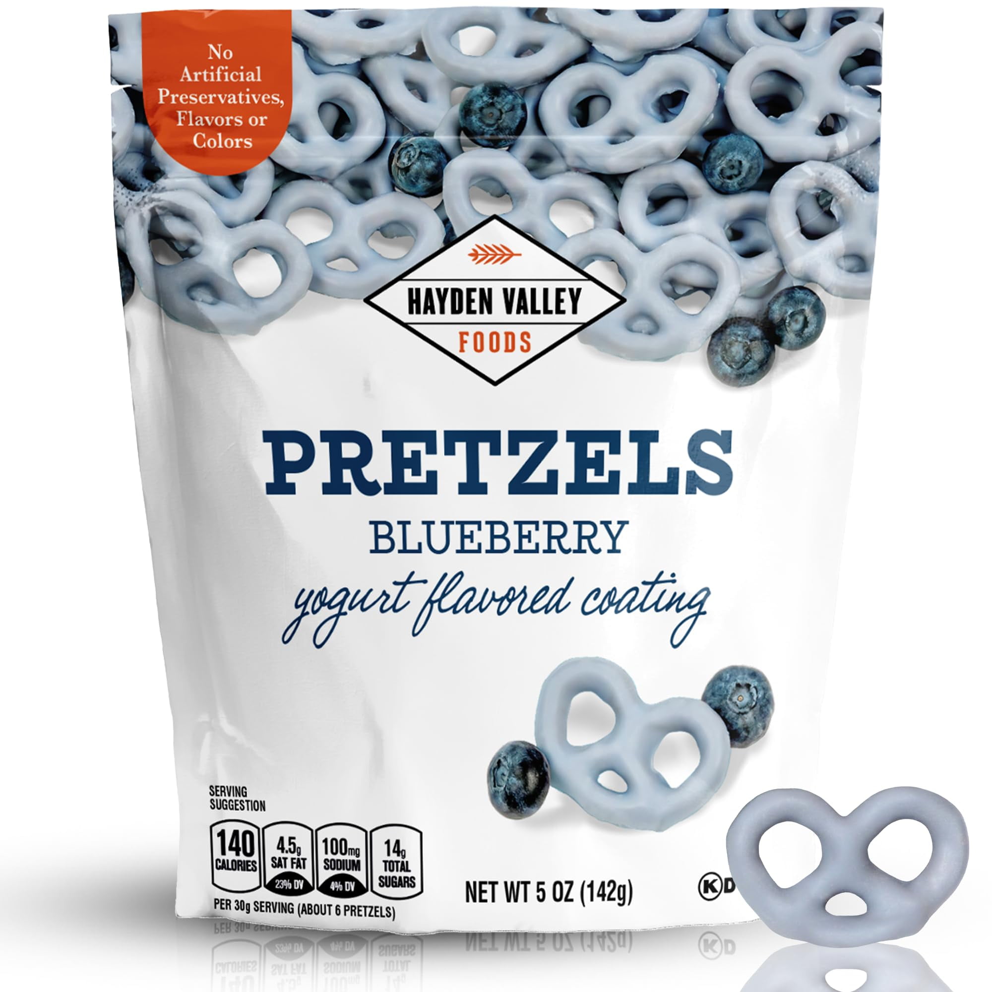 Hayden Valley Foods Blueberry BCF26 Yogurt Flavored Covered Pretzels ...
