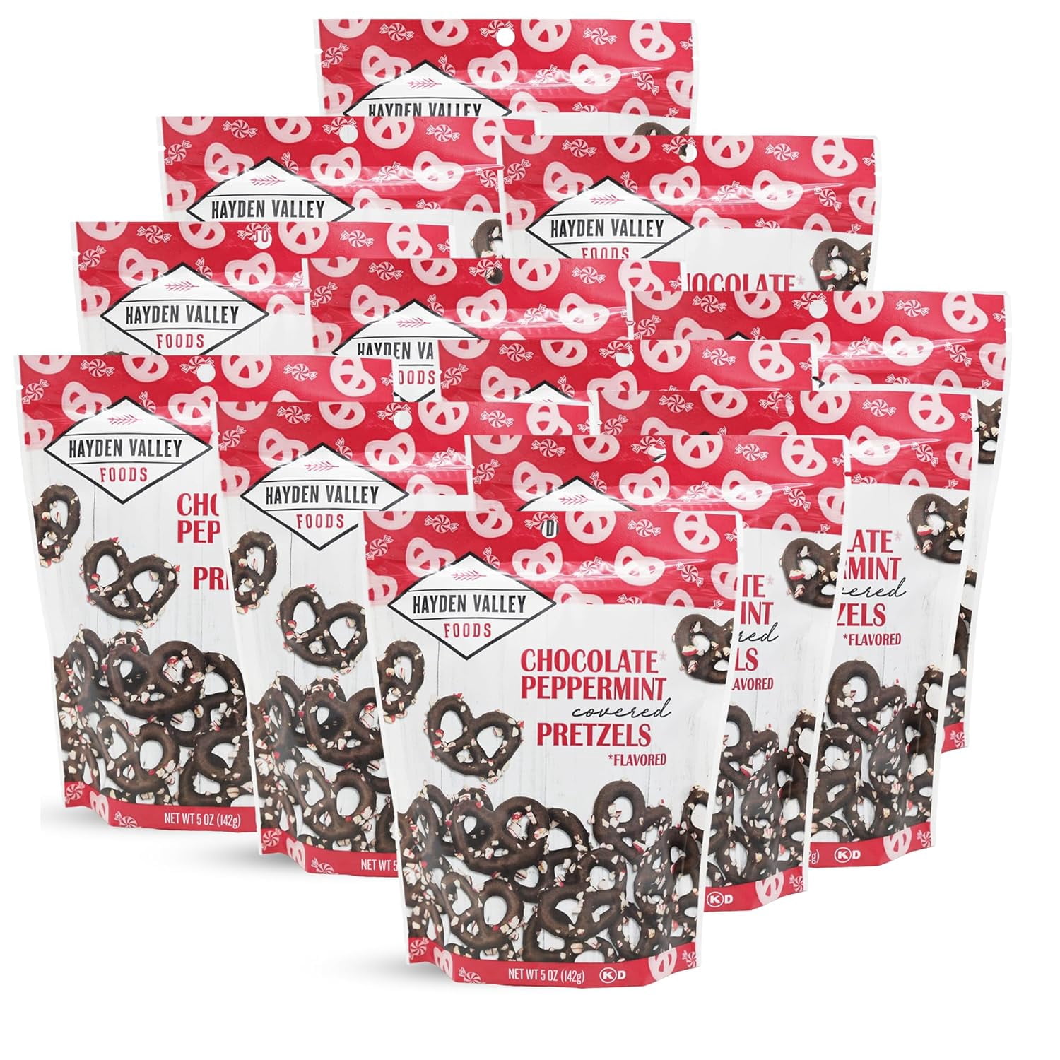 Hayden Valley Foods Chocolate Peppermint Covered Pretzels - 5oz ...
