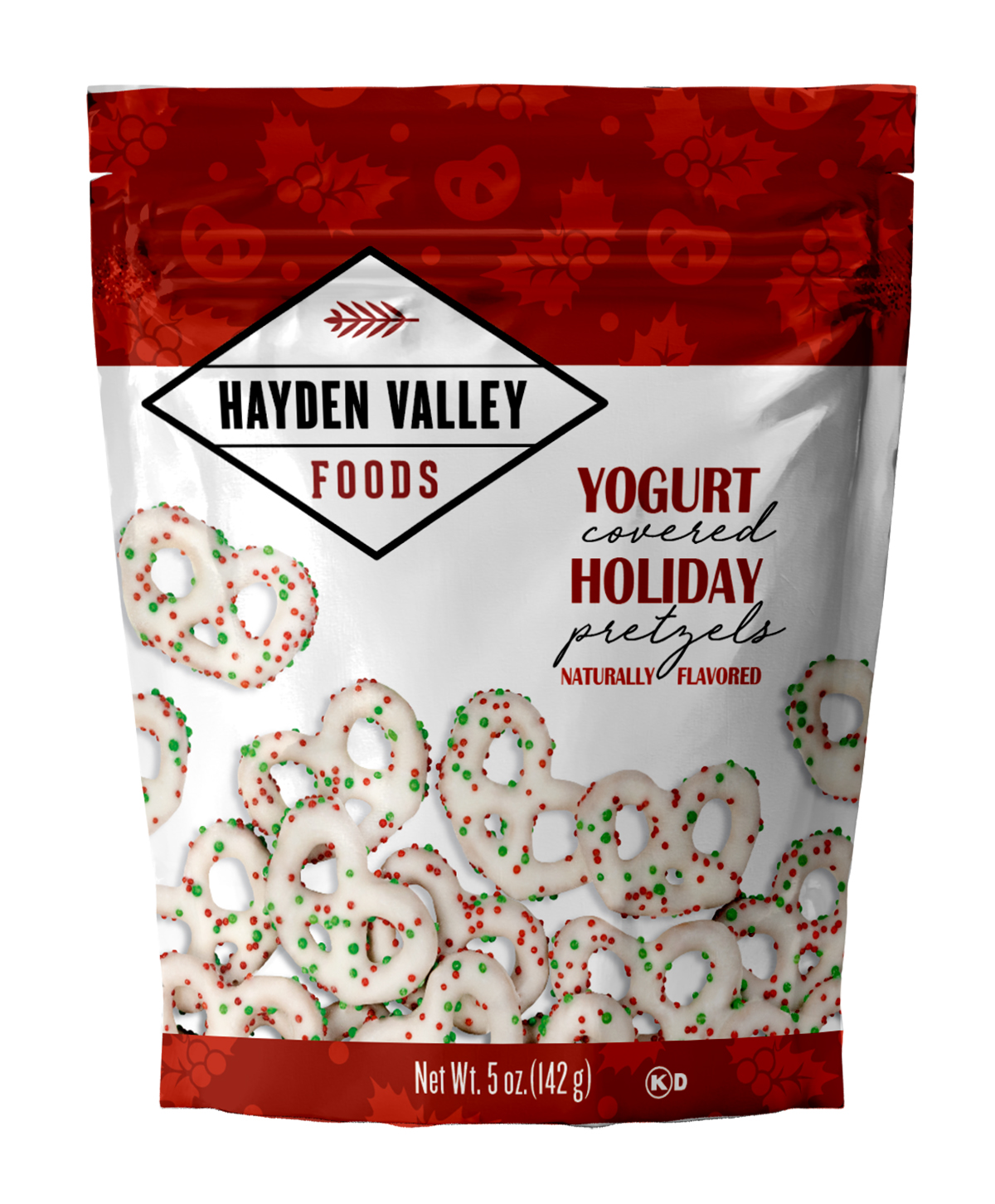 Hayden Valley Foods Holiday Yogurt Covered Pretzels - 5oz Resealable ...
