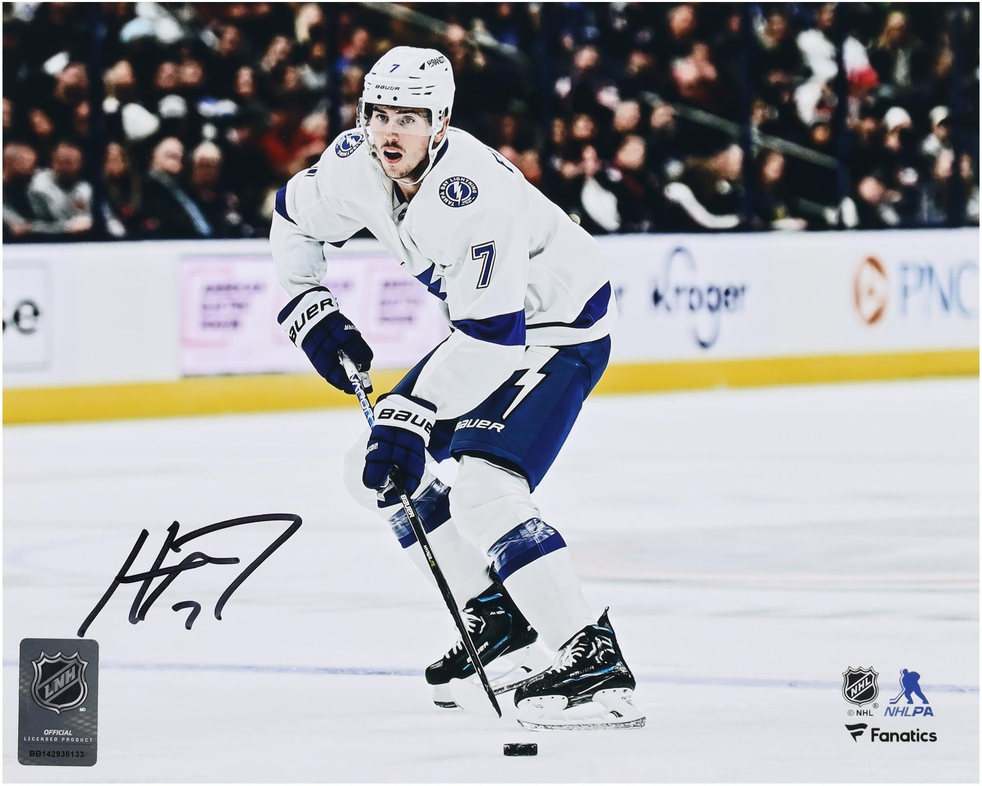 Haydn Fleury Tampa Bay Lightning Autographed 8" x 10" White Jersey ...