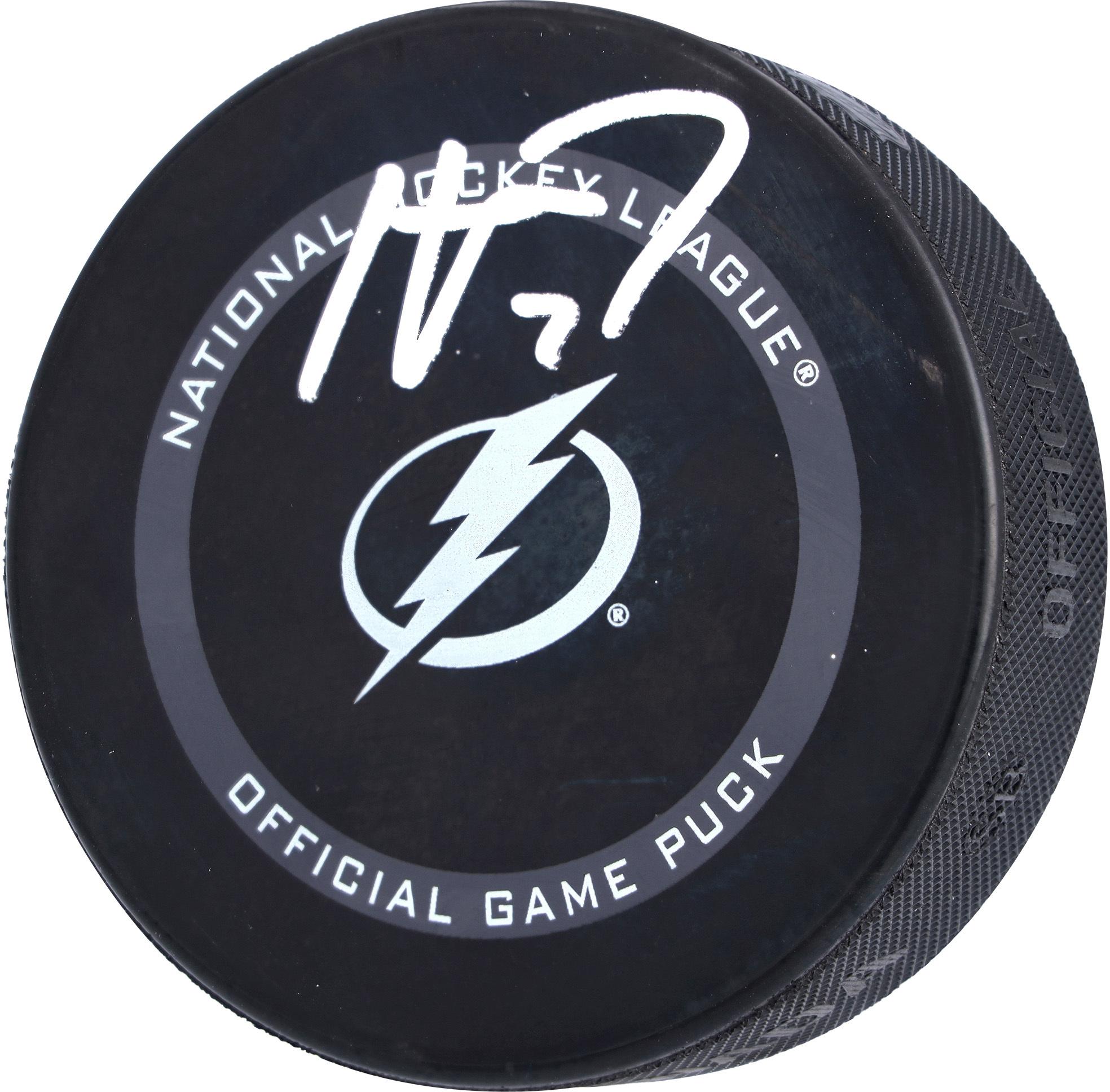 Haydn Fleury Tampa Bay Lightning Autographed Official Game Puck ...