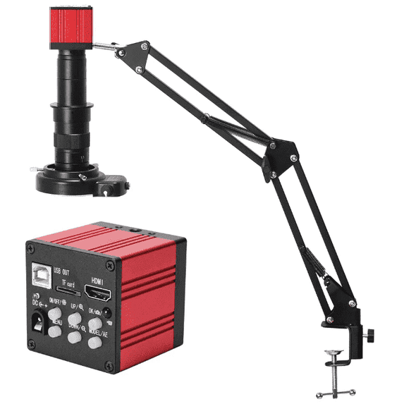 Hayear 51MP 1080P FHD Digital Microscope 180X C-Mount Lens HDMI ...