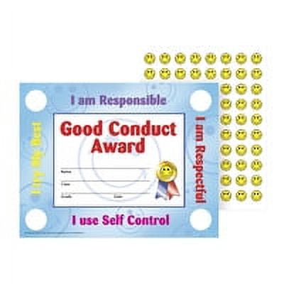 Hayes Good Conduct Stick-To-It Award Certificate, 11 x 8-1/2 inches ...