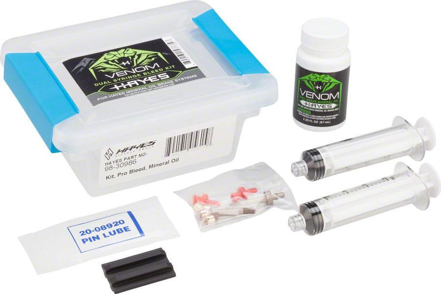 Hayes Pro Bleed Kit Venom Mineral Oil Disc Brake Includes 2oz of ...