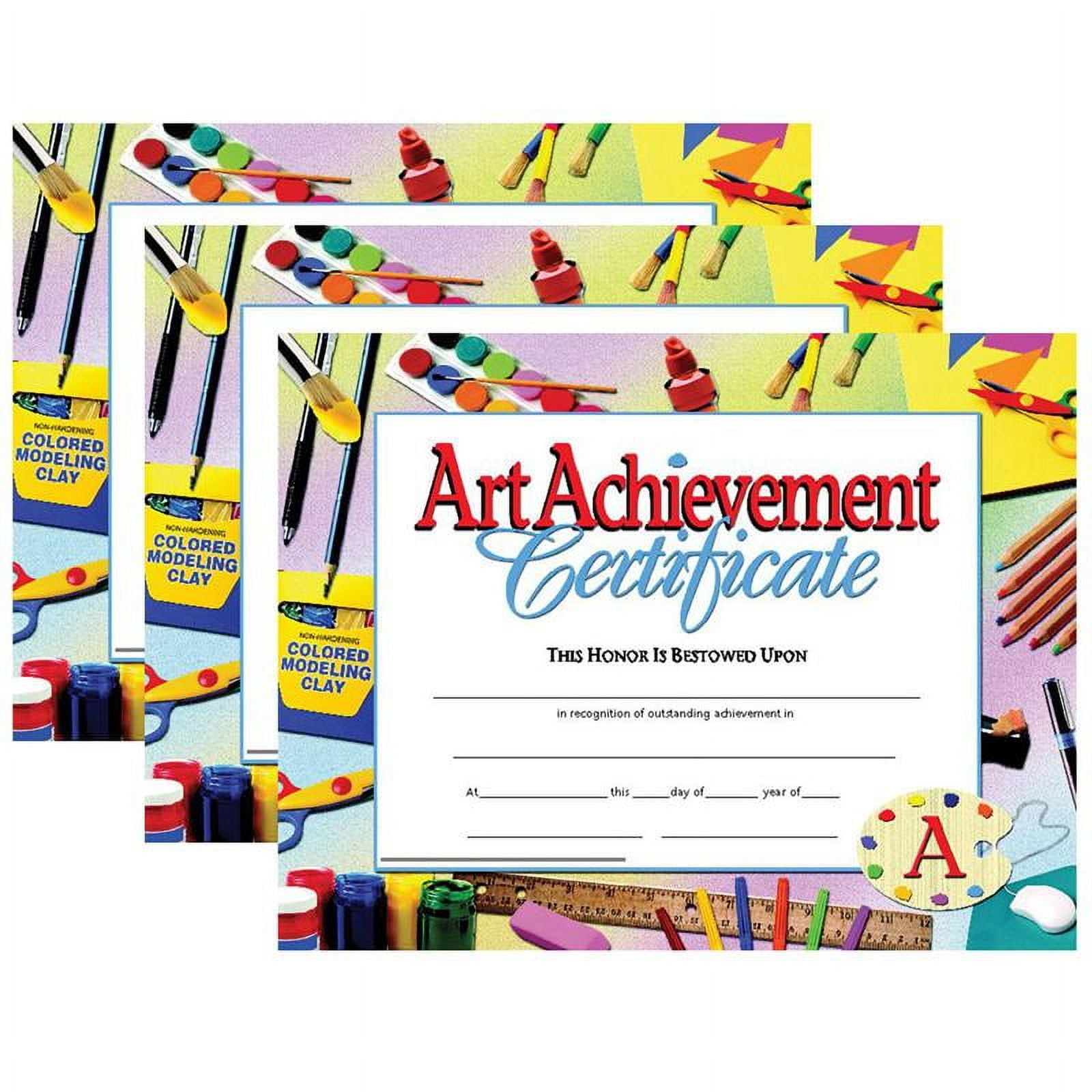 Hayes Publishing Art Achievement Certificate, 30 Per Pack, 3 Packs ...