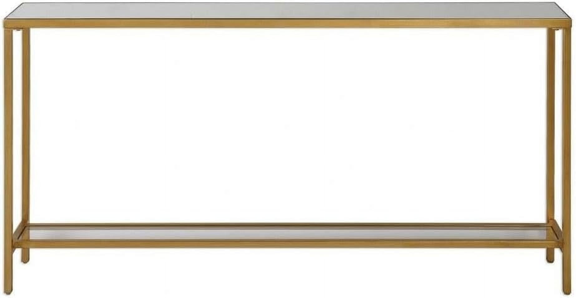 Hayley - 60 inch Console Table, Antiqued Gold Leaf - Walmart.com