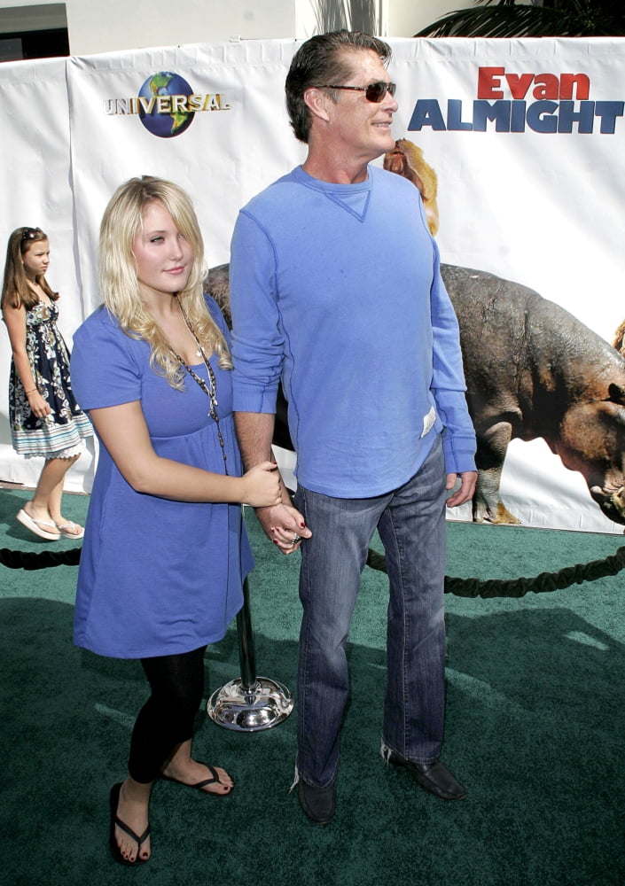 Hayley Hasselhoff David Hasselhoff At Arrivals For Evan Almighty Premiere Gibson Amphitheatre At ...