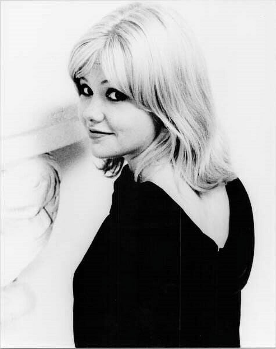 Hayley Mills in black dress looks over shoulder smiling circa 1965 8x10 ...