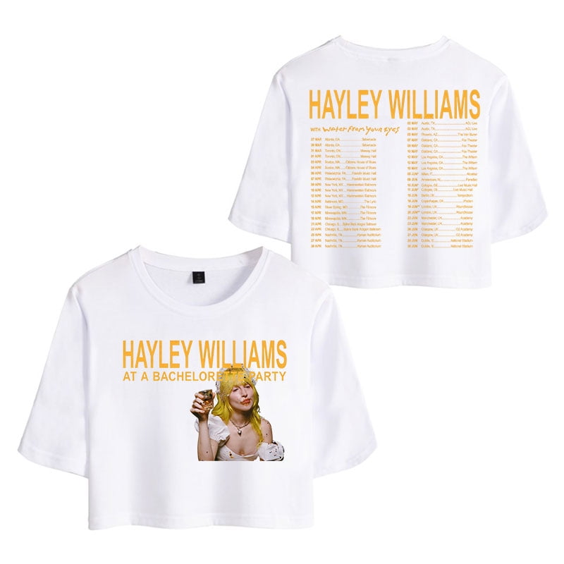 Hayley Williams 2026 Tour Merch T-Shirt For Women&Girls Midriff Short ...