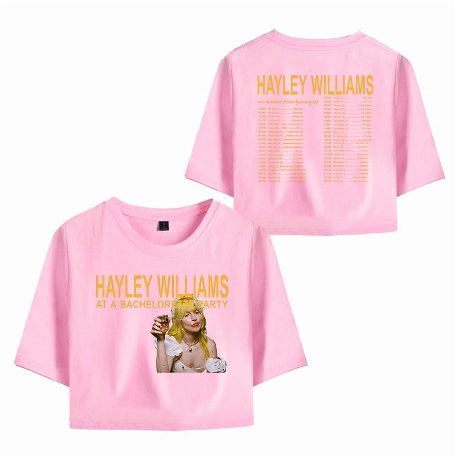 Hayley Williams 2026 Tour Merch T-Shirt For Women&Girls Midriff Short ...