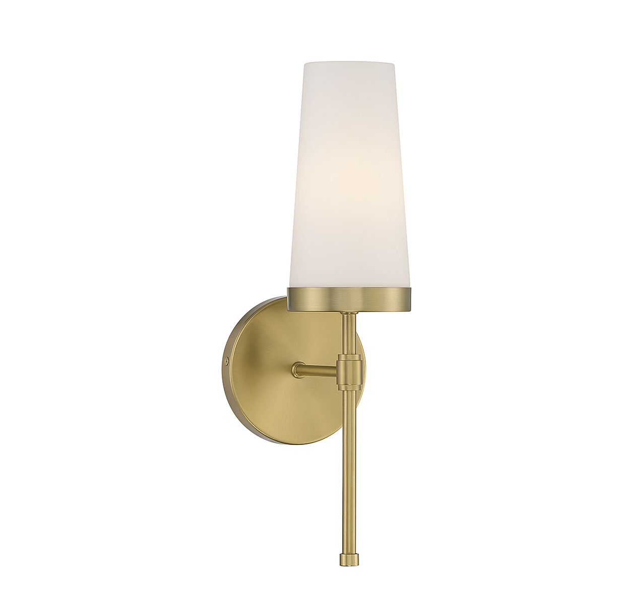 Golden Lighting Duncan 1 Light Wall Sconce in Aged Brass with an Aged ...