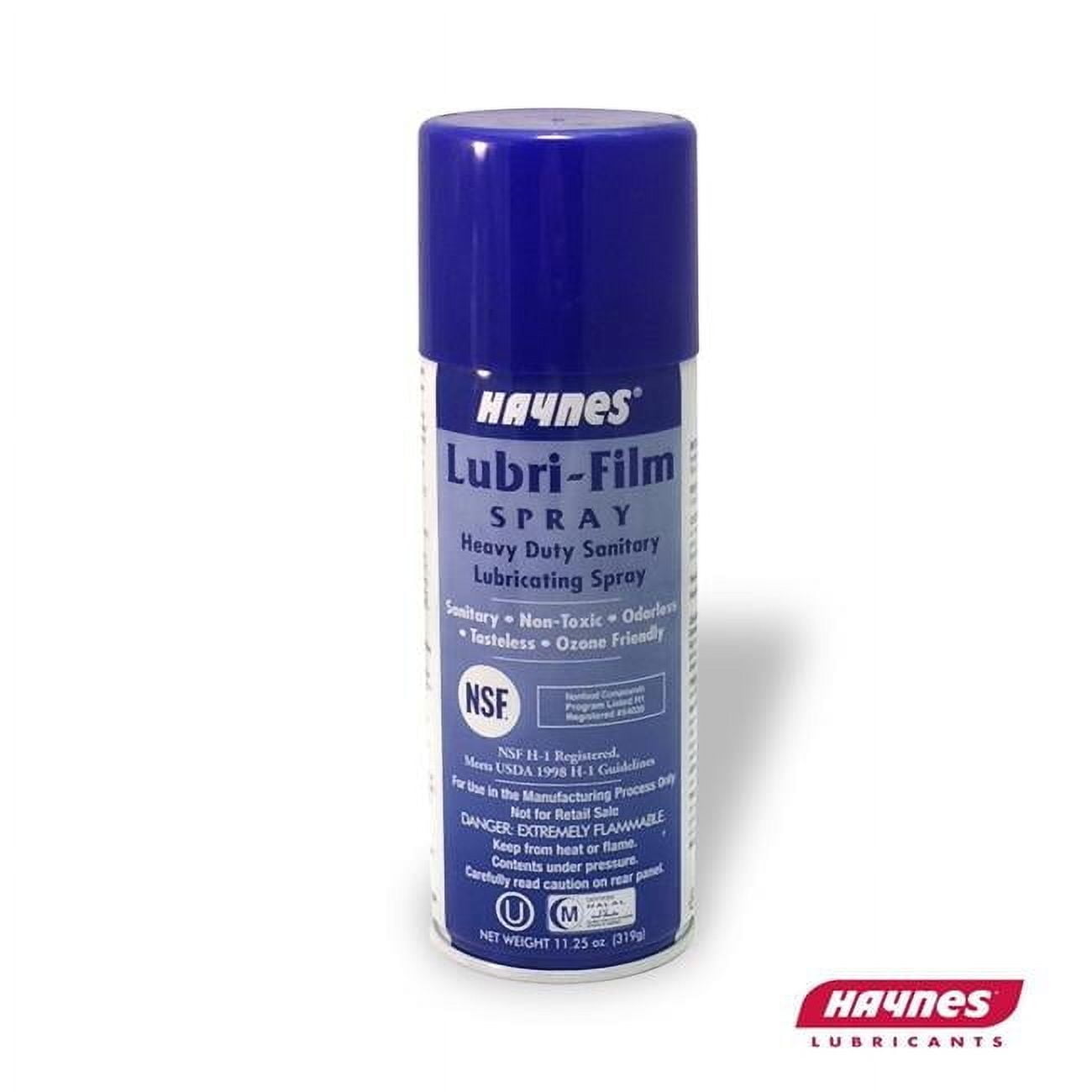 Haynes Lubri-Film Spray Cans, 6-11.25 oz, Food Grade Lubricant, NSF H1 ...