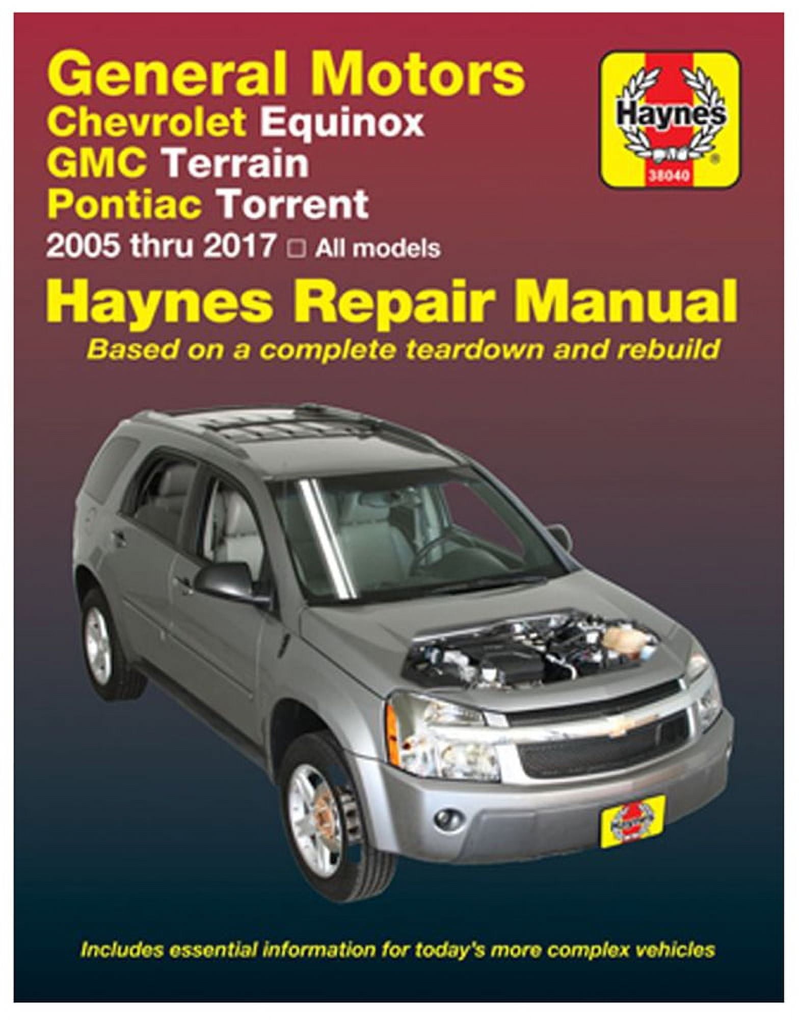 Haynes Chevrolet Equinox GMC Terrain & Pontiac Torrent Repair Manual ...