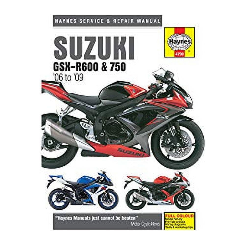 Haynes Repair/Service Manual '06-16 Suzuki GSX-R600 & GSX-R750 (M4790 ...